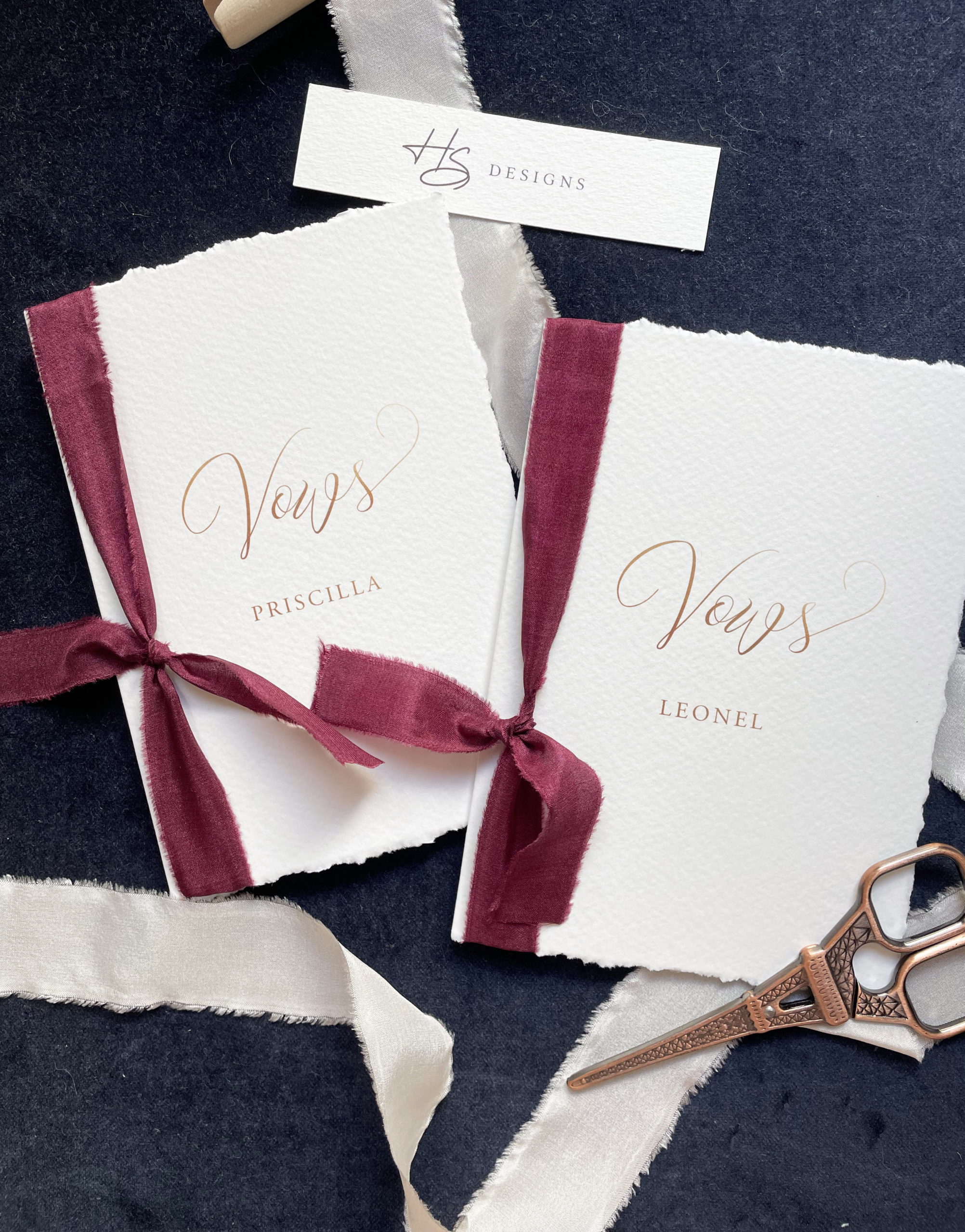 Wedding Vow Booklets - Hello Snowflake Designs