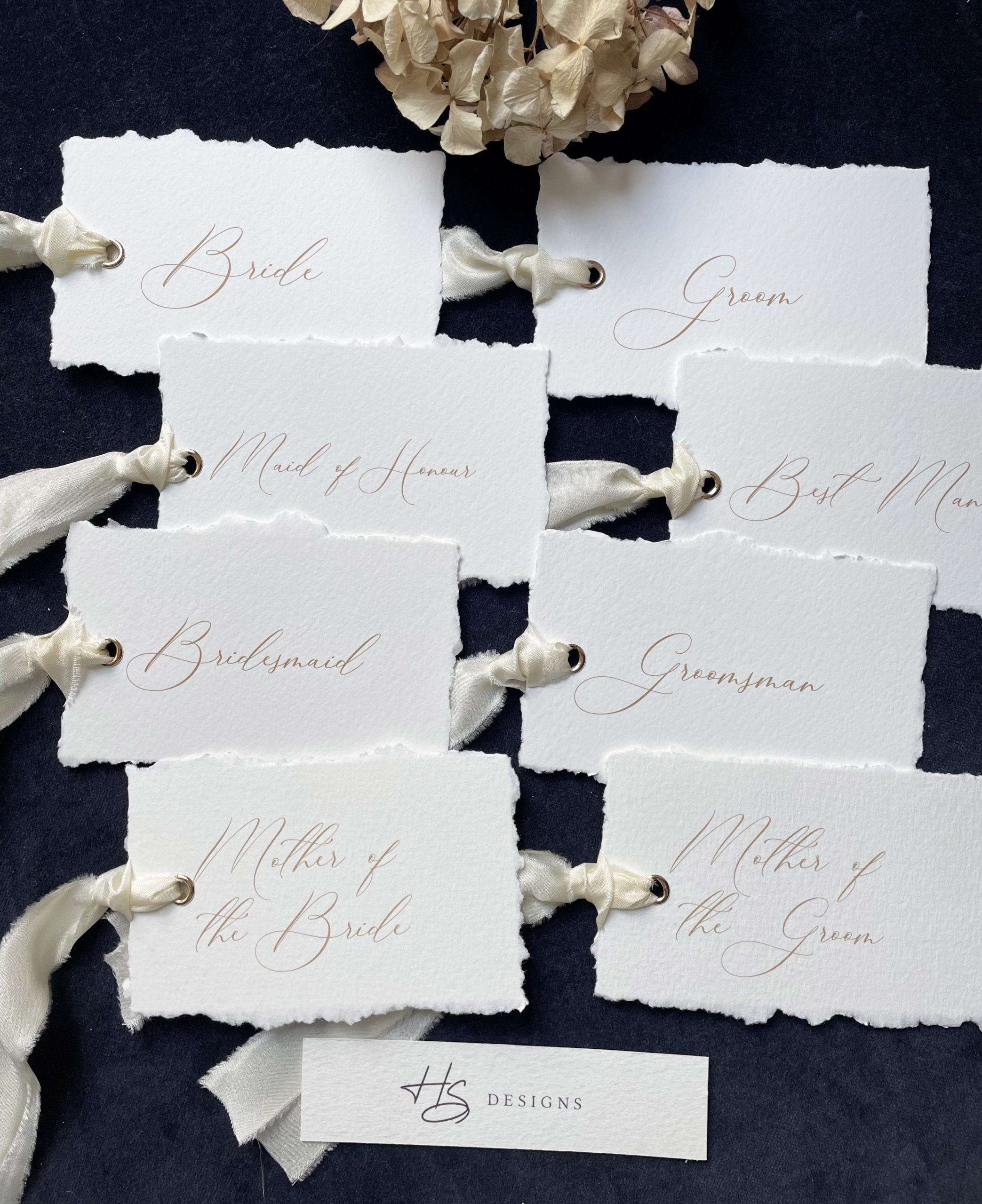Hanger Tags Pack with Silk Ribbon - Hello Snowflake Designs