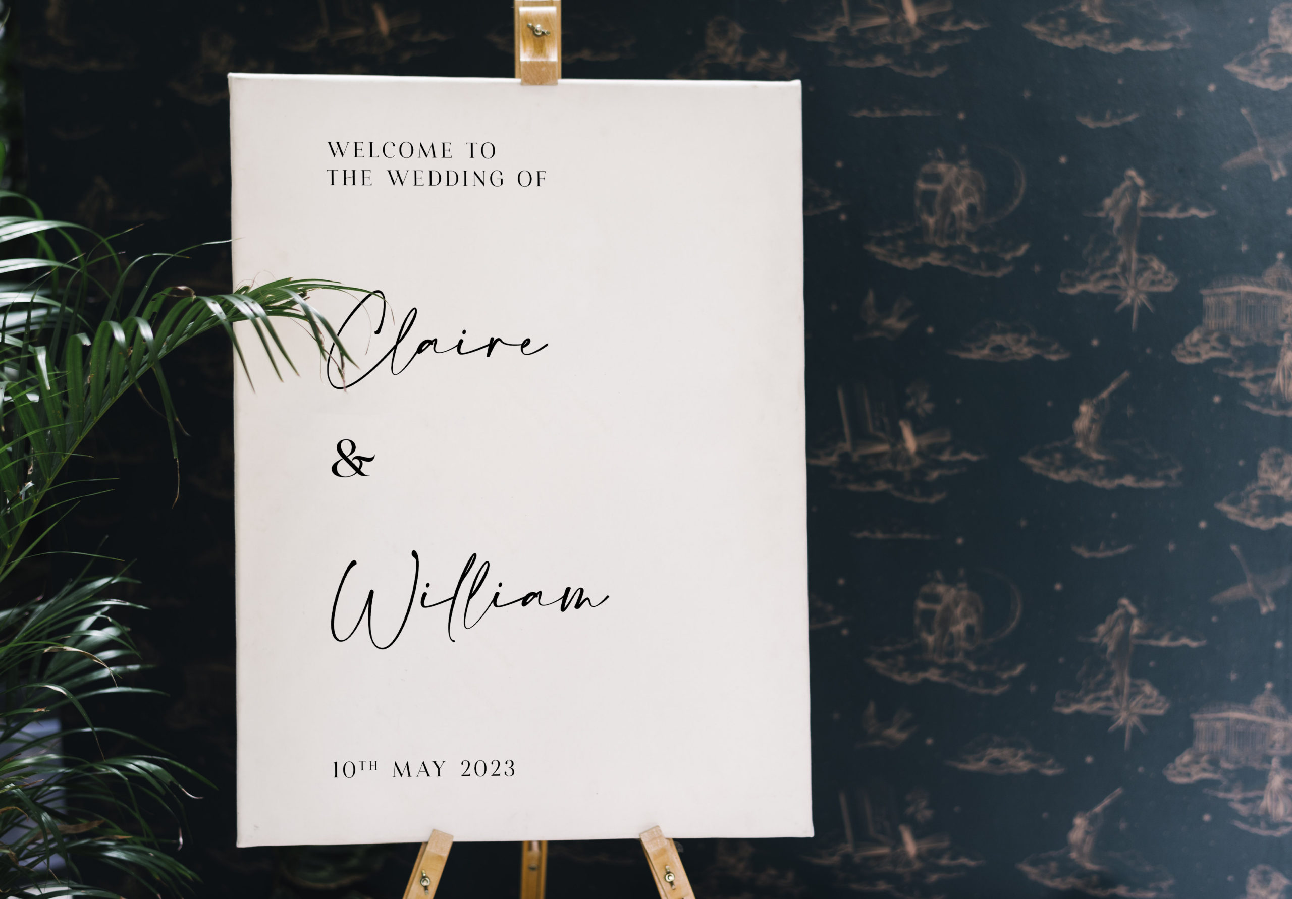 Digital Wedding Welcome Sign File - Hello Snowflake Designs