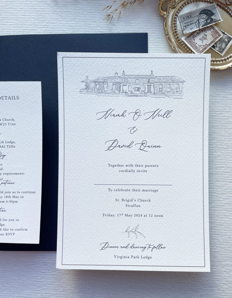 Virginia Park Lodge Wedding Invitations - Hello Snowflake Designs